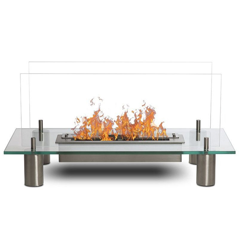 Glass dejlig gulv biopejs - Ildstedbutikken